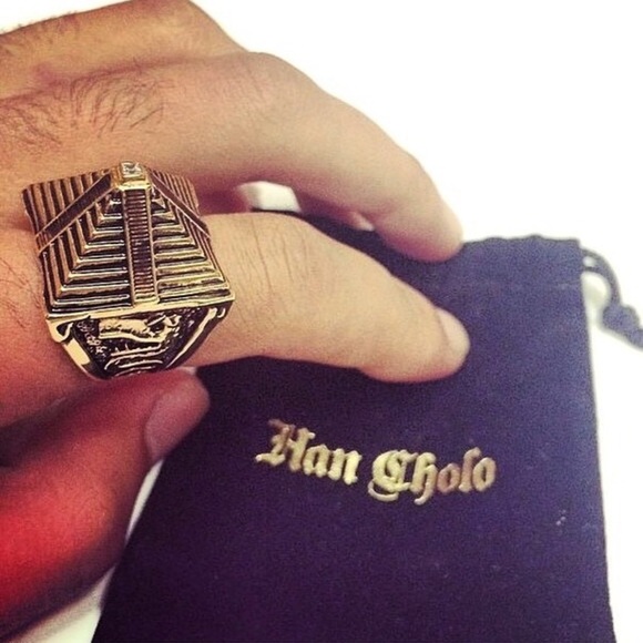 Han Cholo | Accessories | Han Cholo Gold Mayan Pyramid Ring | Poshmark